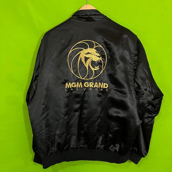 Mgm Grand | Jackets & Coats | Vintage 8s Mgm Grand Las Vegas Bomber ...